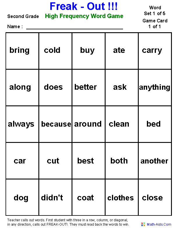 Word Games Worksheets High Frequency Word Games Worksheets Word Games Worksheets High Frequency Word Games Worksheets