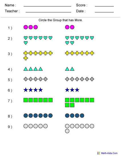 Greater Than Less Than Worksheets - Math-Aids.Com