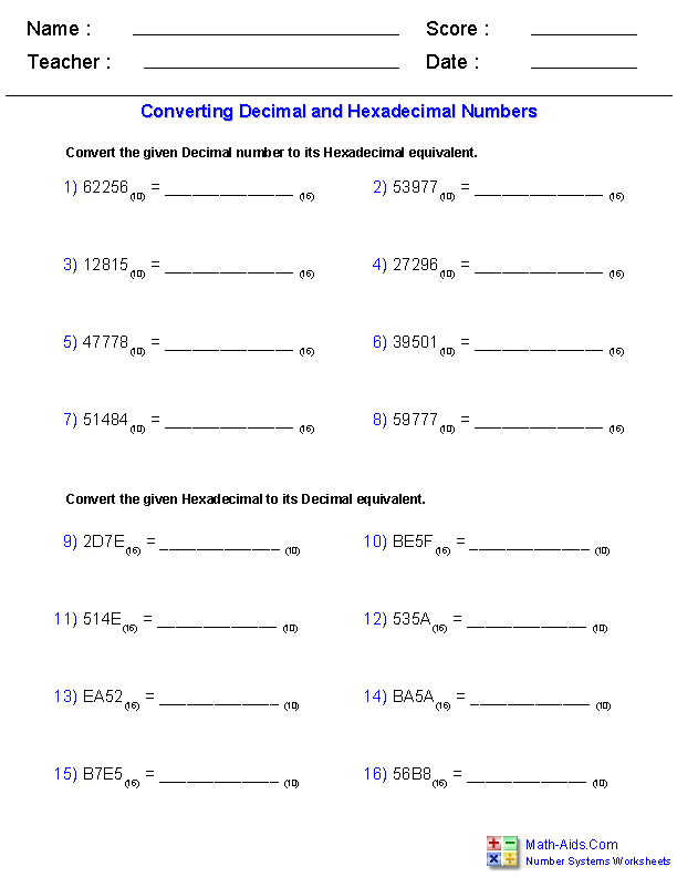 Number Systems Worksheets Dynamically Created Number Systems Worksheets Number Systems Worksheets Dynamically Created Number Systems Worksheets